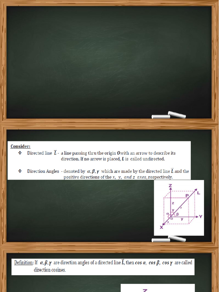 5 Equations in 3D Direction Cosines and Numbers - 025213 | PDF