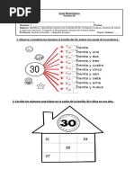 Actividades Familia del Número 30 | PDF