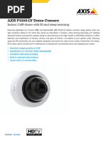 Datasheet Axis p3265 LV Dome Camera en US 432180 | PDF | Camera | Video