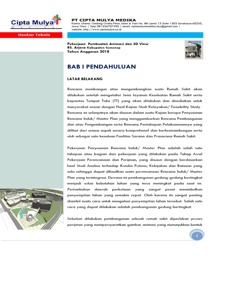 Usulan Tekhnis | PDF