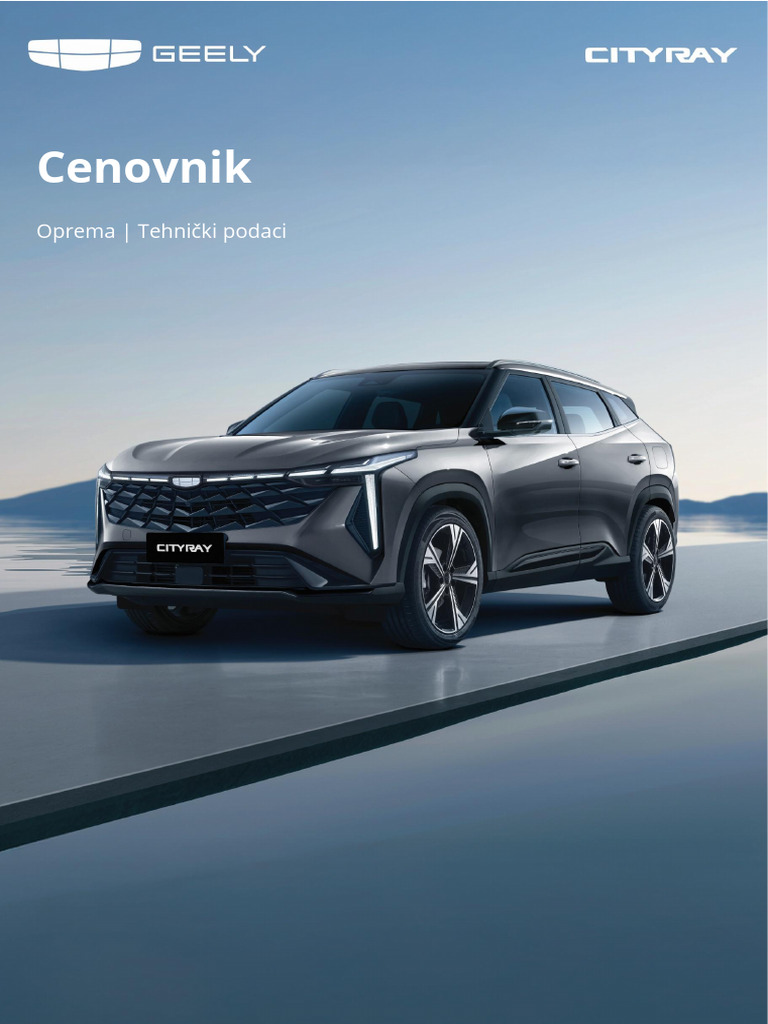 SRB Geely Cityray Cenovnik 01-08-2025 | PDF