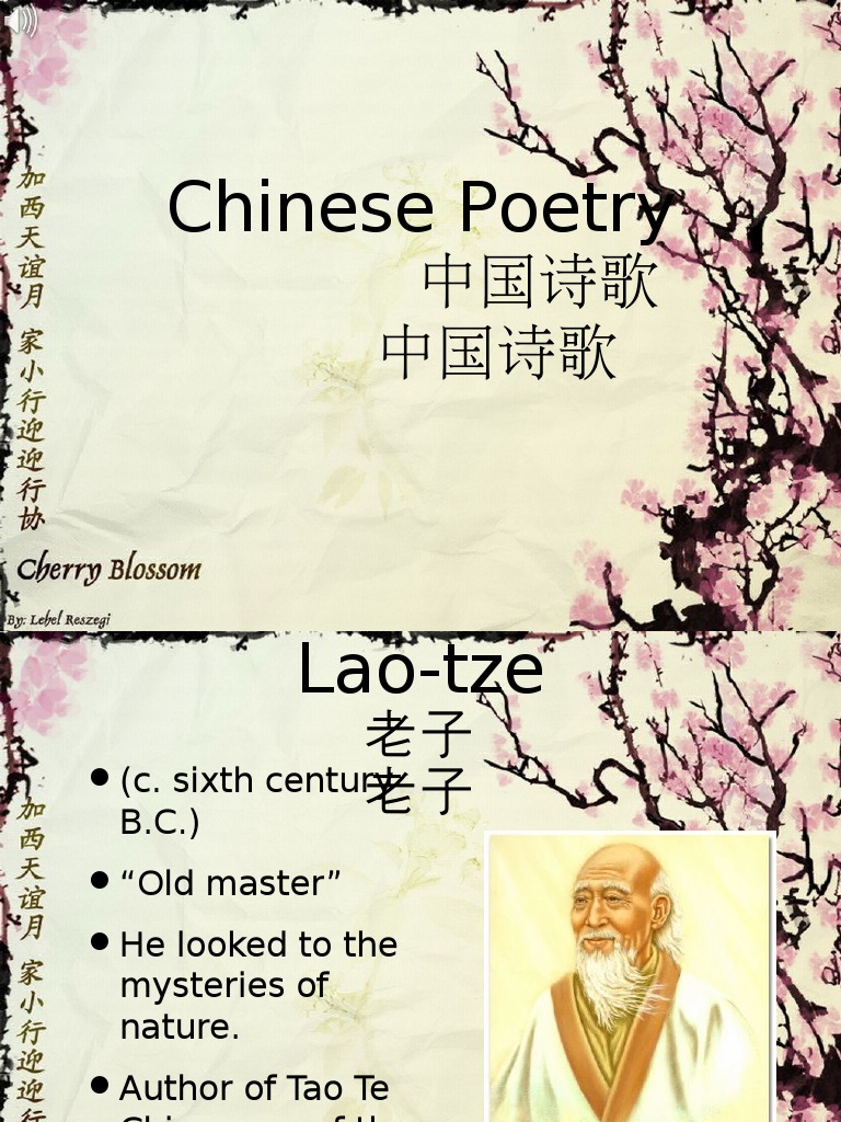 Chinese Poetry | PDF | Tao | Confucianism