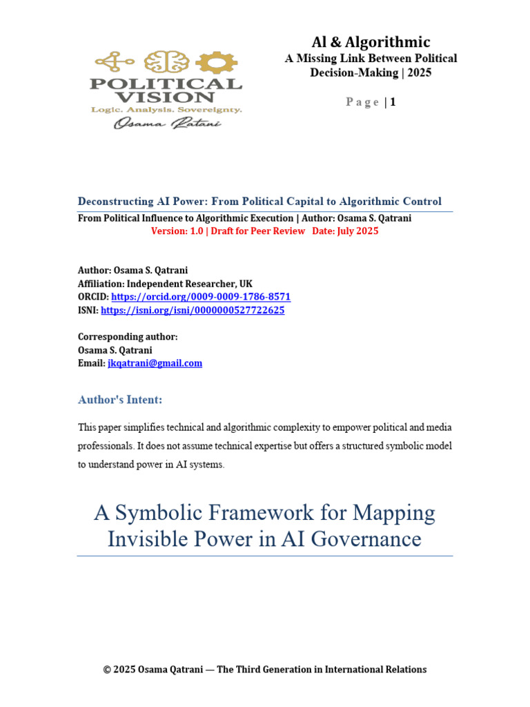 Deconstructing AI Power: From Political Capital To Algorithmic Control ...