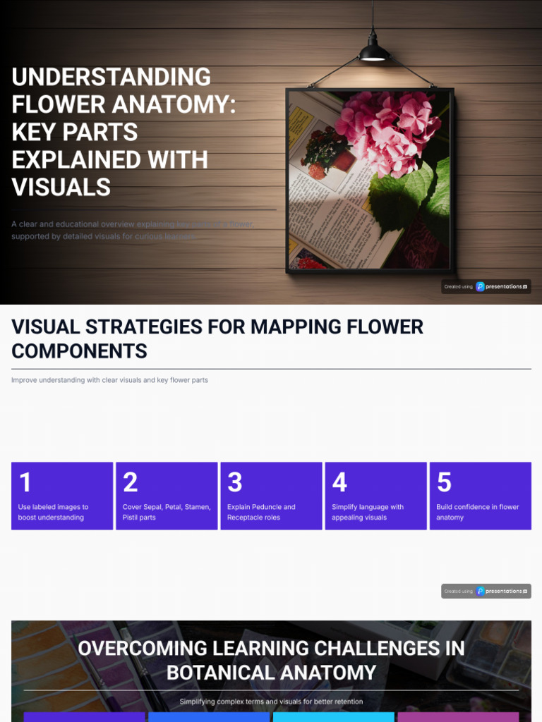 Understanding Flower Parts With Visuals | PDF