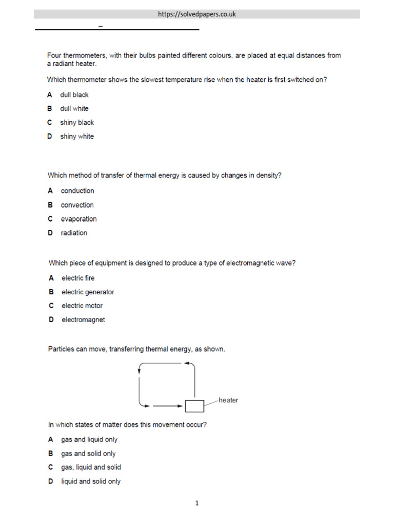 2022 N Thermal Processes Igcse Physics 0625 | PDF