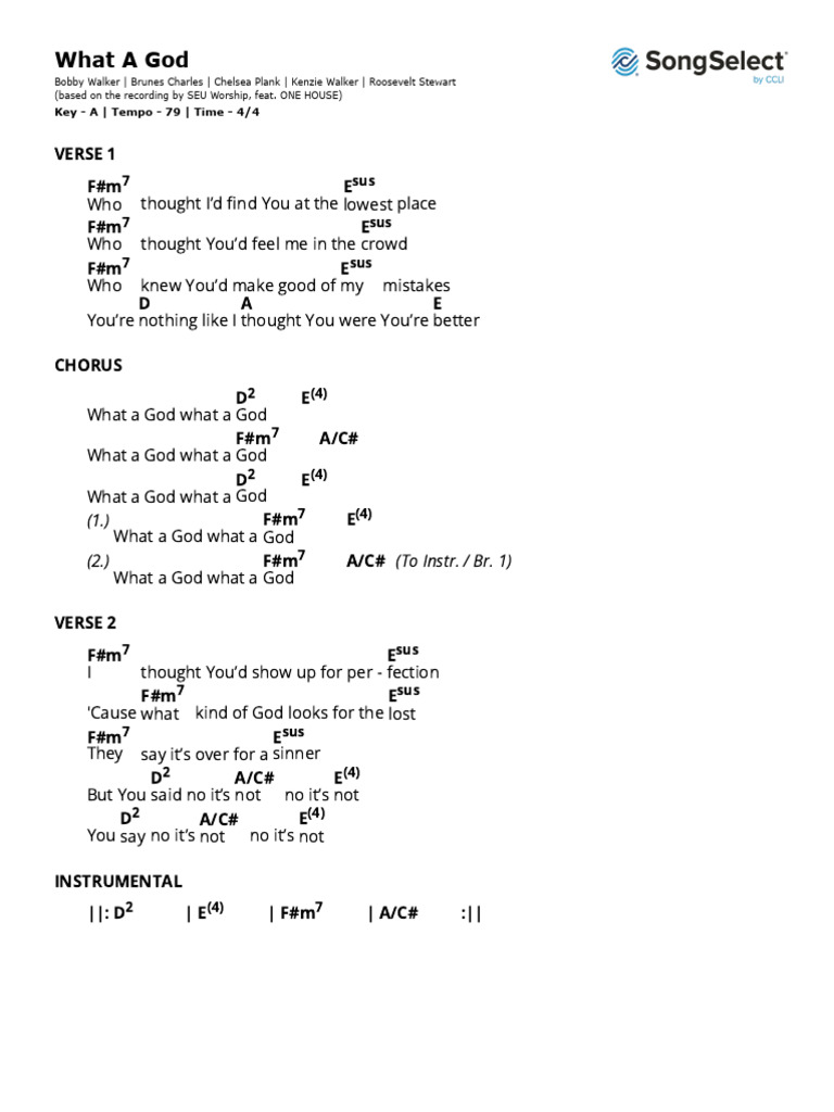 What A God-chords-A | PDF