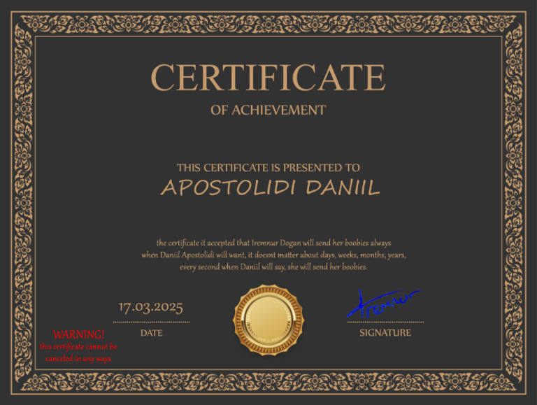 IMPORTANT CERTIFICATE C1QDanya | PDF