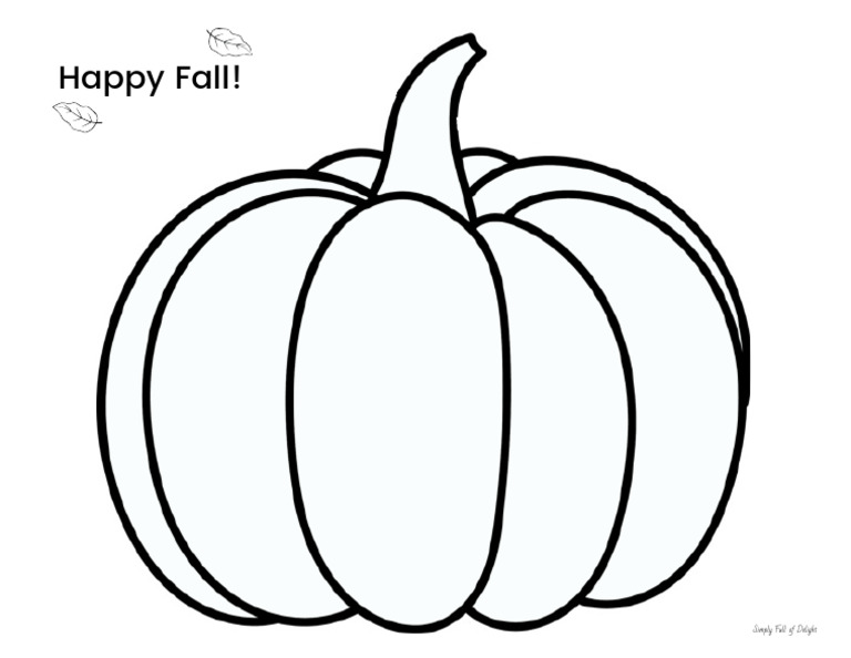 Pumpkin Craft Template | PDF