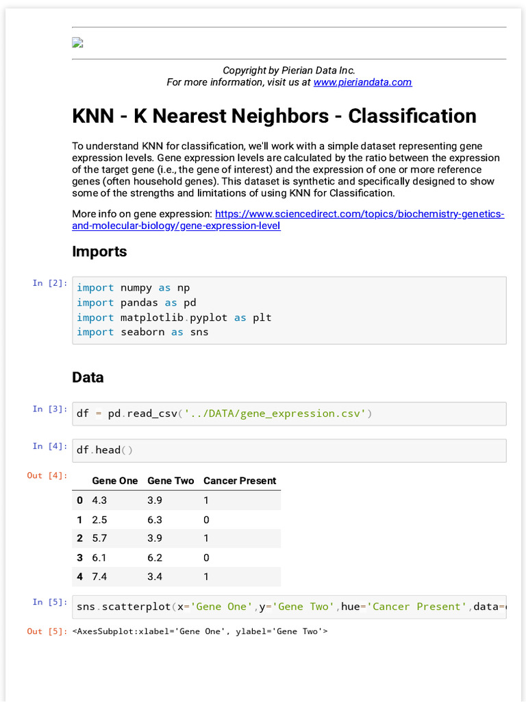 00 KNN Classification | PDF | Machine Learning | Information Science