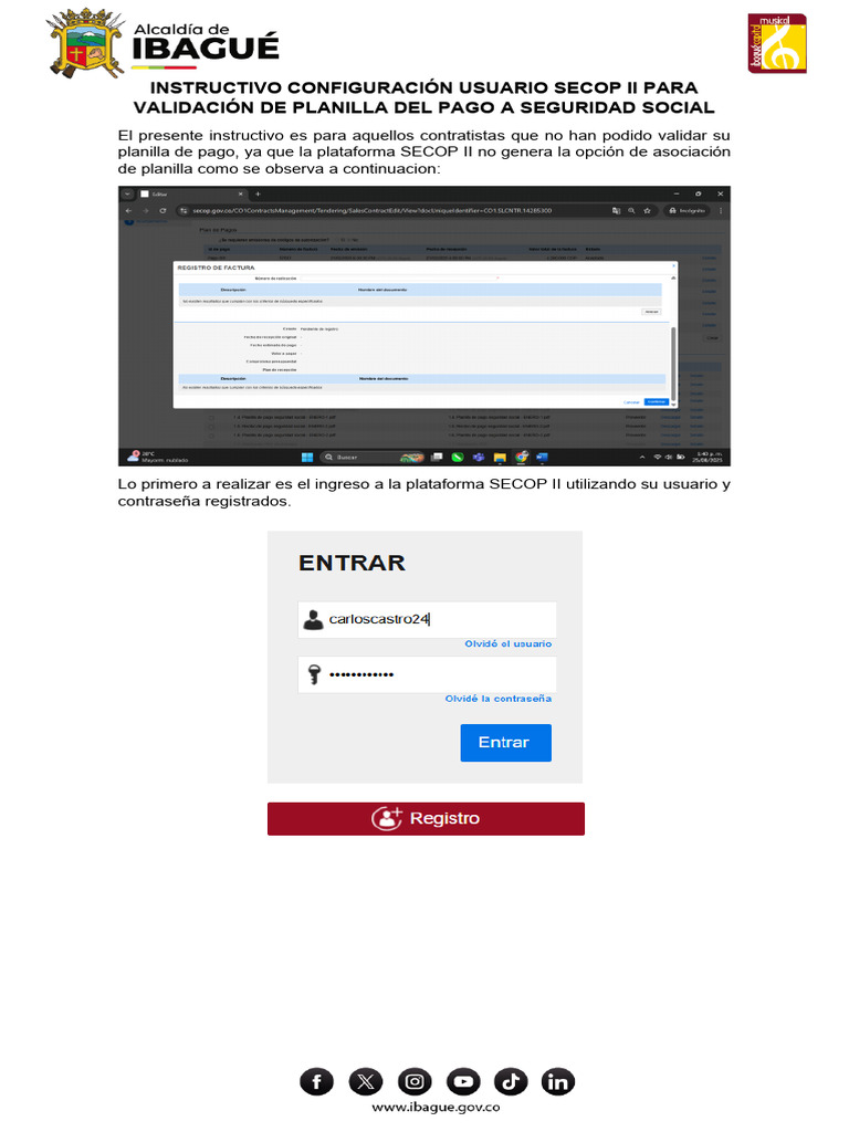 Instructivo Planillas Secop | PDF