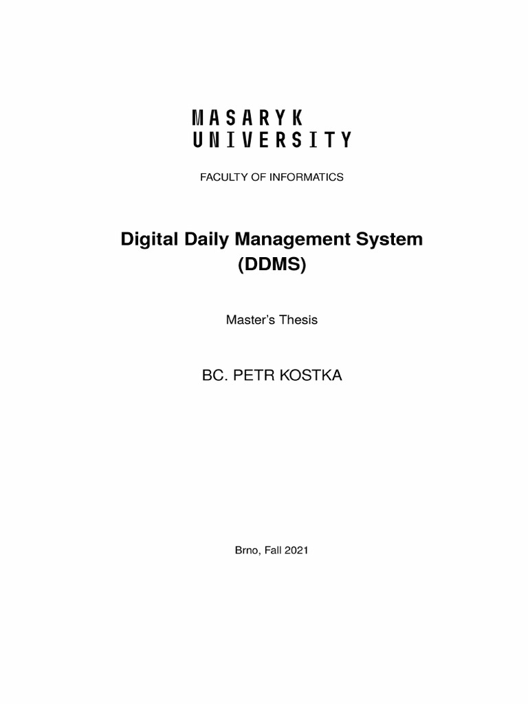 Digital Daily Management System Thesis | PDF | Statistics | Statistical ...