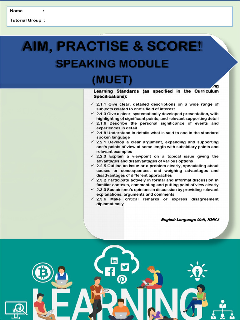 MUET Speaking Test Format 2025 | PDF | Vocabulary | Zoo
