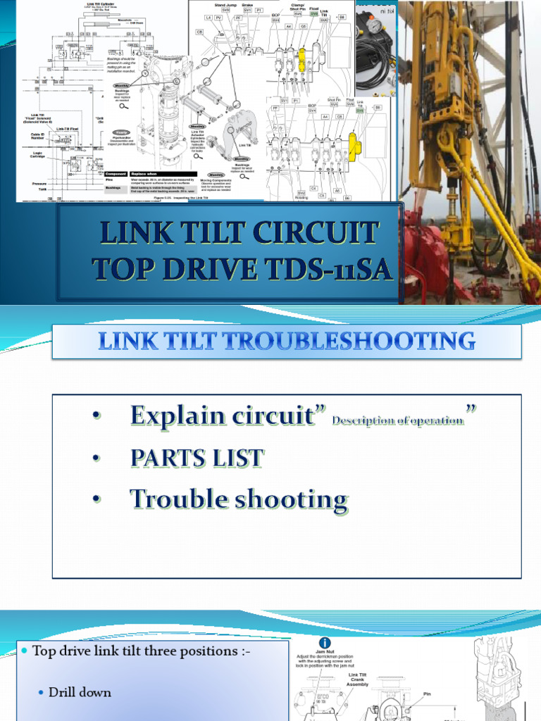 TDS-11SA Top Drive Link Tilt Guide | PDF