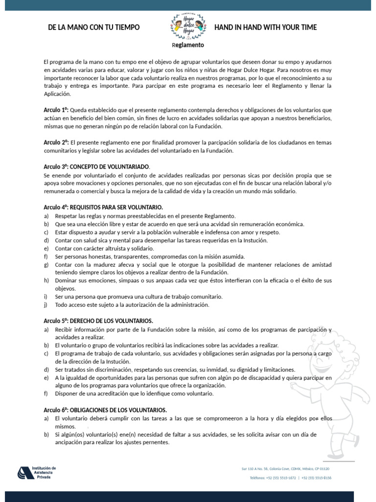 FHDH de La Mano Con Tu Tiempo | PDF