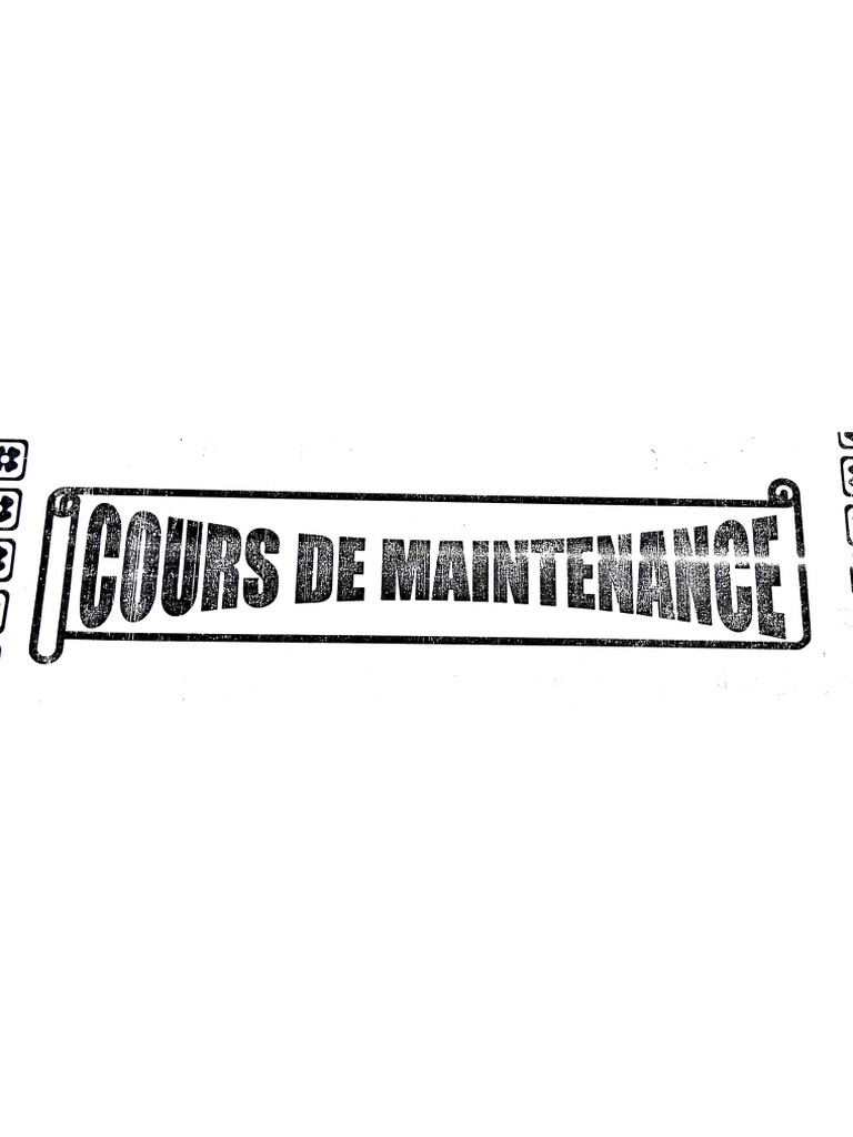 Cours de Maintenance | PDF