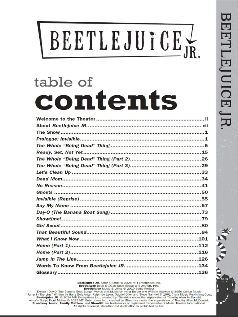 Script Beetlejuice JR | PDF
