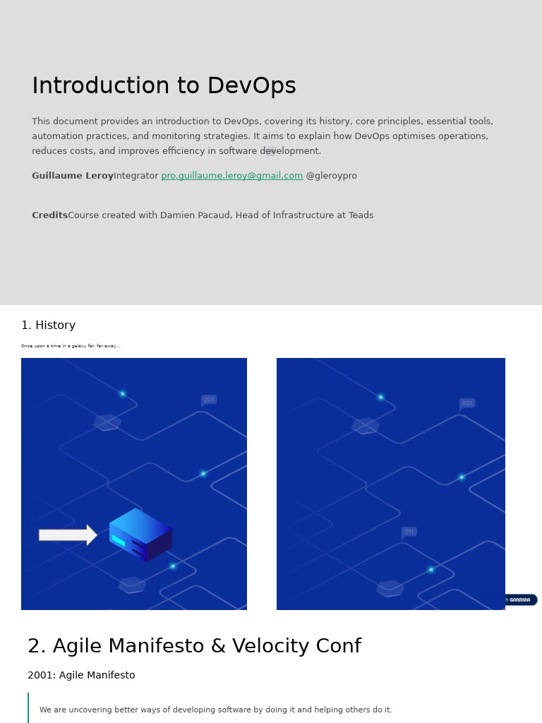 Introduction To DevOps | PDF | Cloud Computing | Systems Architecture