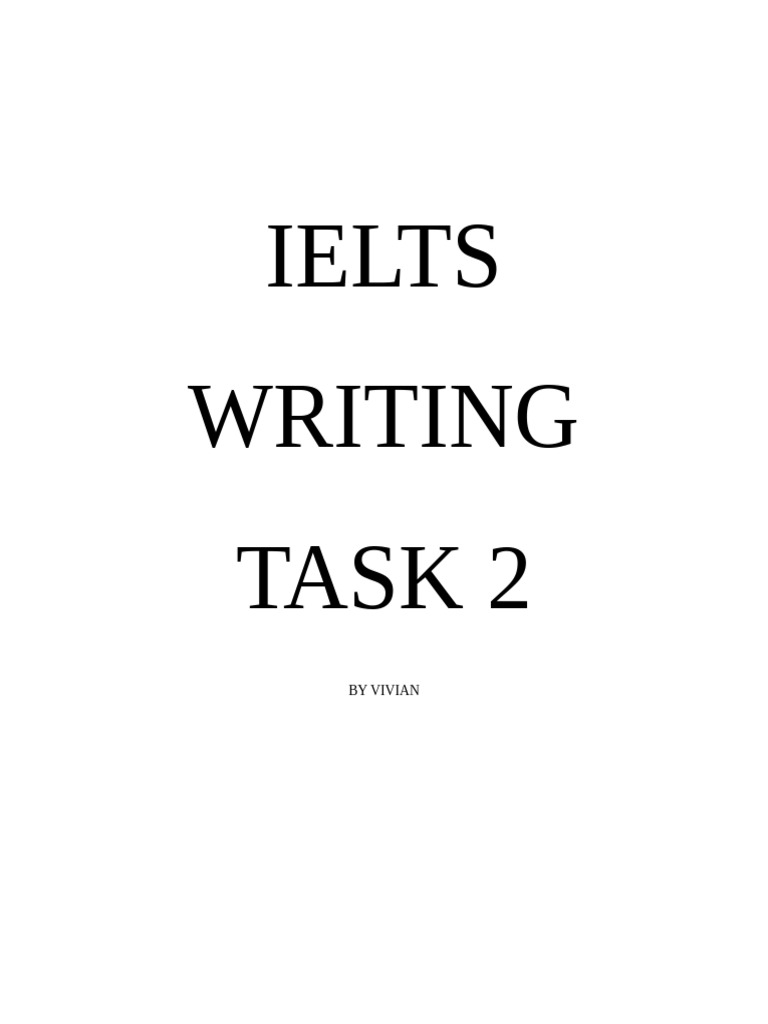 IELTS Writing Task 2 Overview | PDF