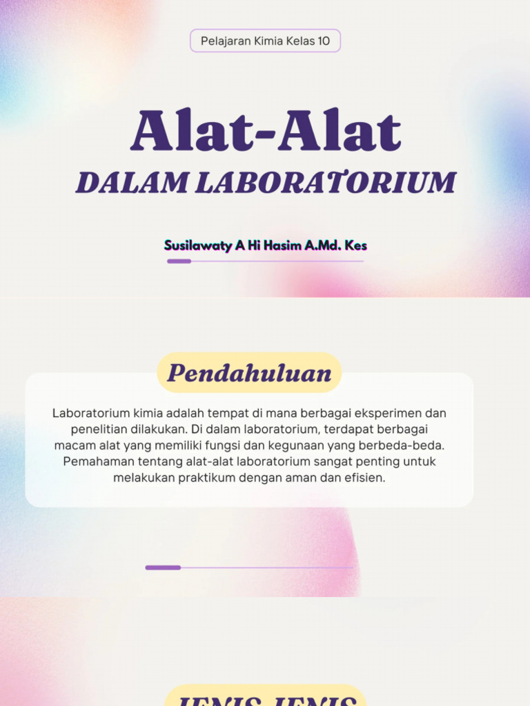 X-1 Alat-Alat Laboratorium | PDF