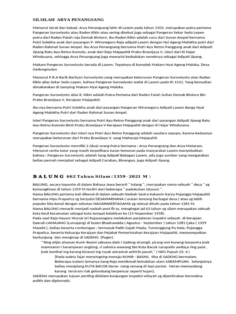 Jalur Rempah & Batik Lasem | PDF