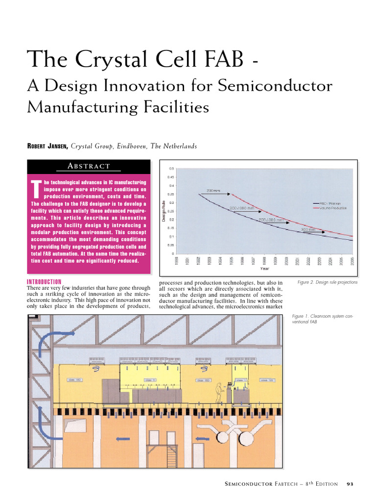 Innovative Cell FAB Design for Semiconductors | PDF | Wafer ...