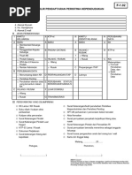 Formulir F-1.01 Dan Petunjuk Pengisian | PDF