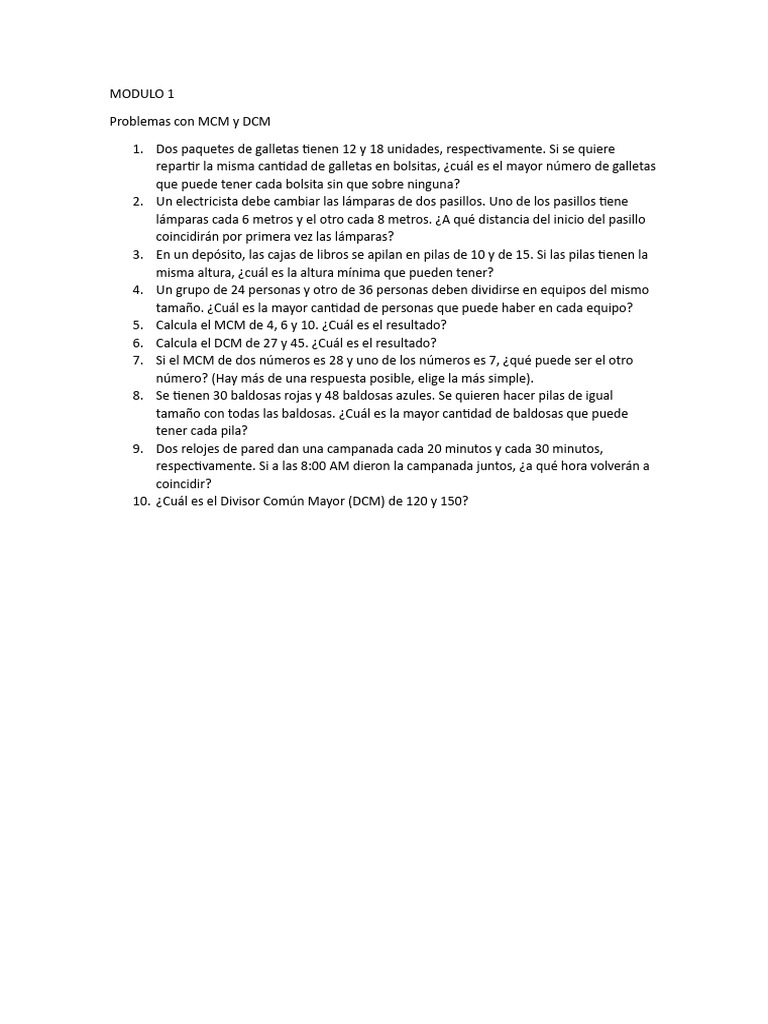 Modulo 1 MCM DCM | PDF