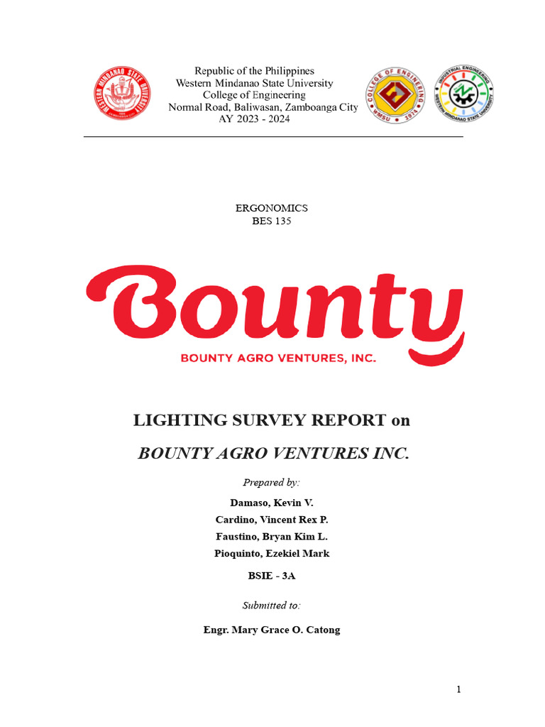 Lighting Survey Recommendations for Office | PDF | Lighting | Eye
