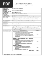 Filipino Readathon Criteria and Guidelines 2024 | PDF