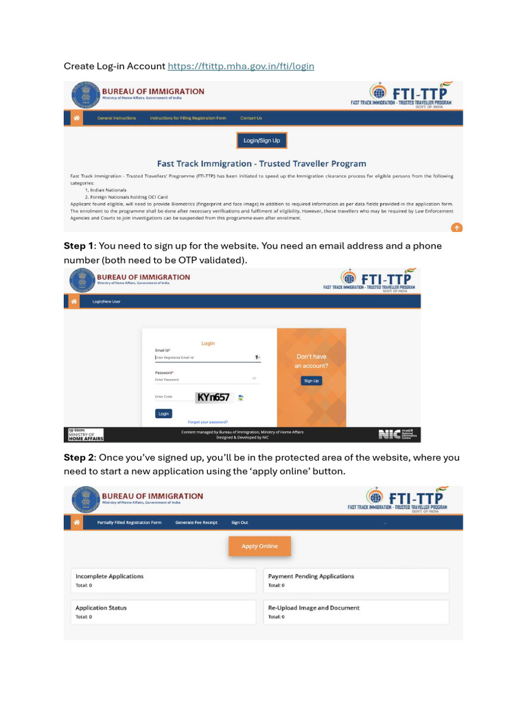 Fast Track Immigration Application Guide | PDF | Passport | Government ...