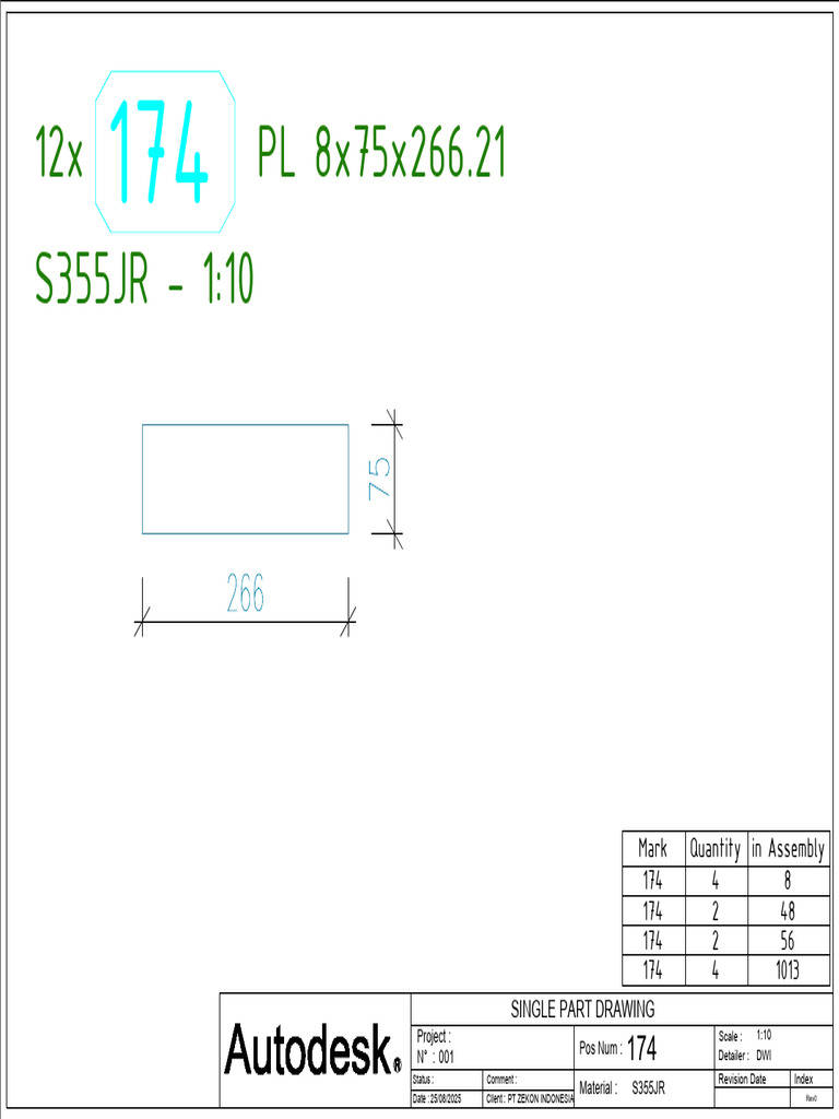 Sheet 163 Part 174 - A4.dwg-A4 Advance Steel | PDF