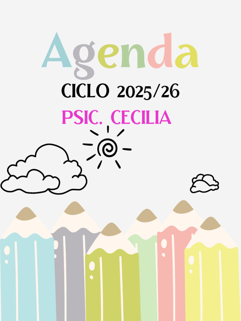 Agenda Planificador Docente 2025-2026 Ilustración Colorido | PDF