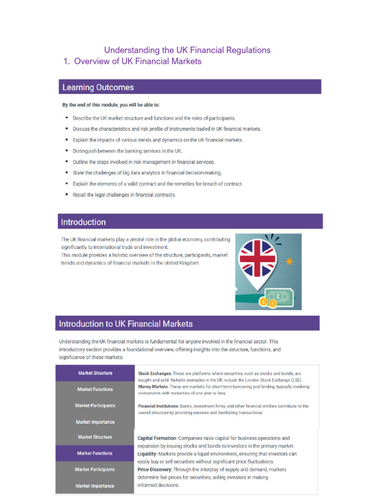 Understanding The UK Financial Regulations | PDF