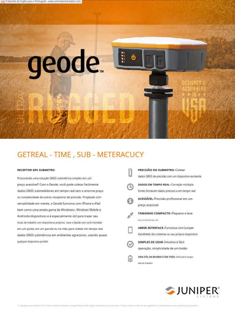 Receptor GPS Submétrico Geode GNS2 | PDF | iPhone | USB