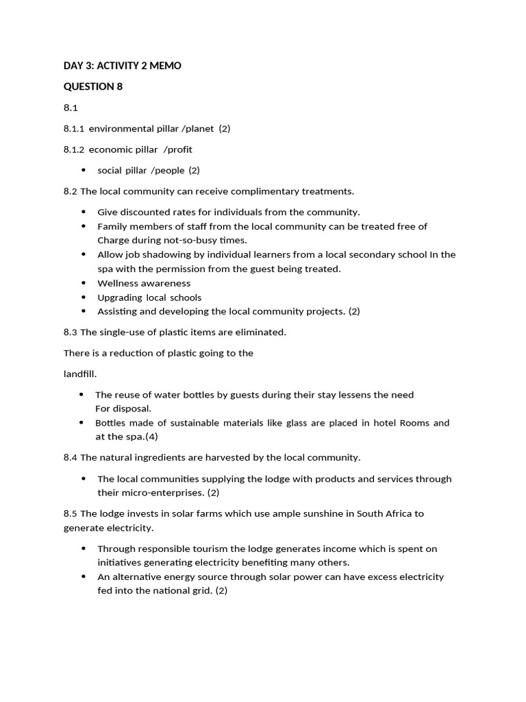 Day 3 Activity 2 MEMO | PDF
