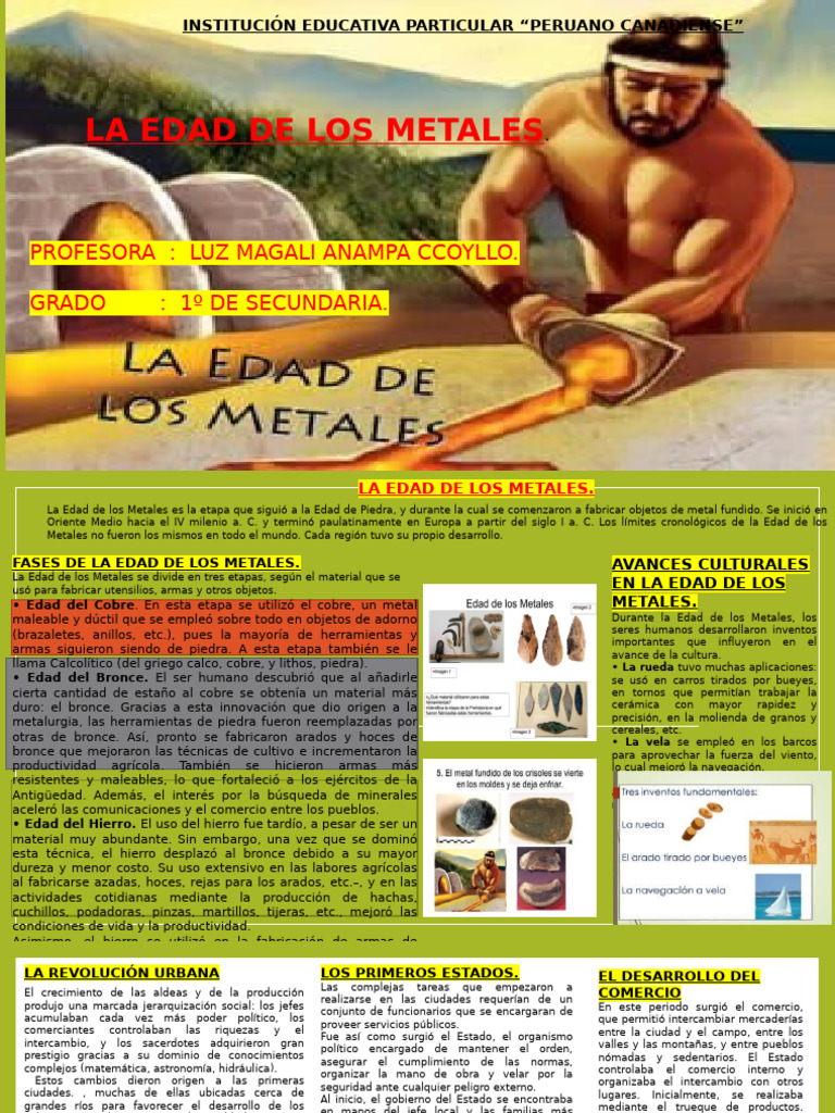 1º Edad de Los Metales. | PDF | Rieles | Arado