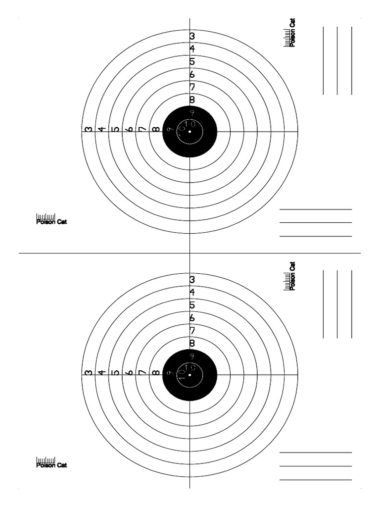 Poison Cats Shooting Target-Model3 | PDF