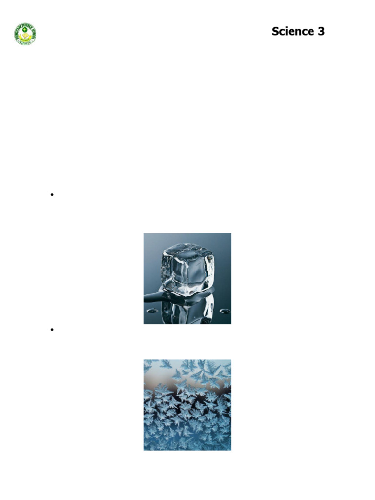 Lesson 7 - Phase Changes | PDF | Liquids | Ice
