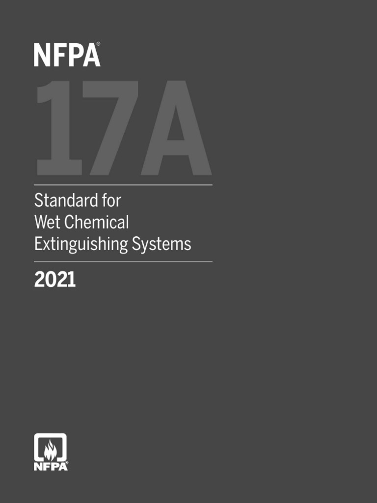 NFPA 17A-2021 - Wet Chemical | PDF