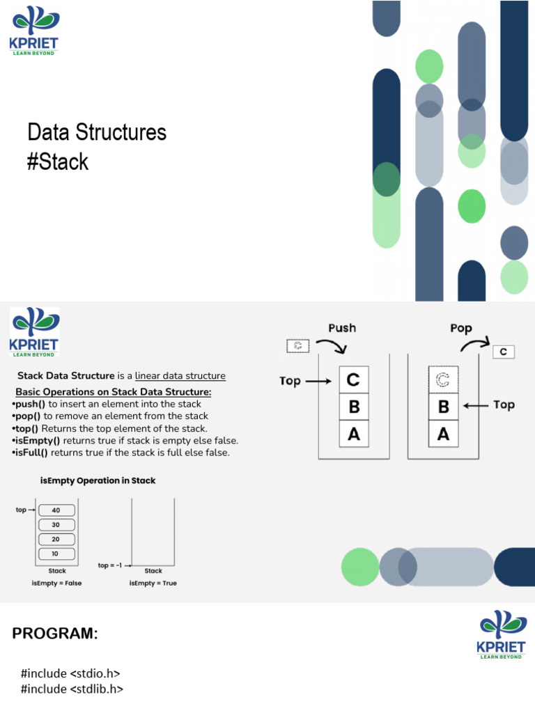 Datastructures Stack | PDF | Computer Science | Algorithms And Data Structures
