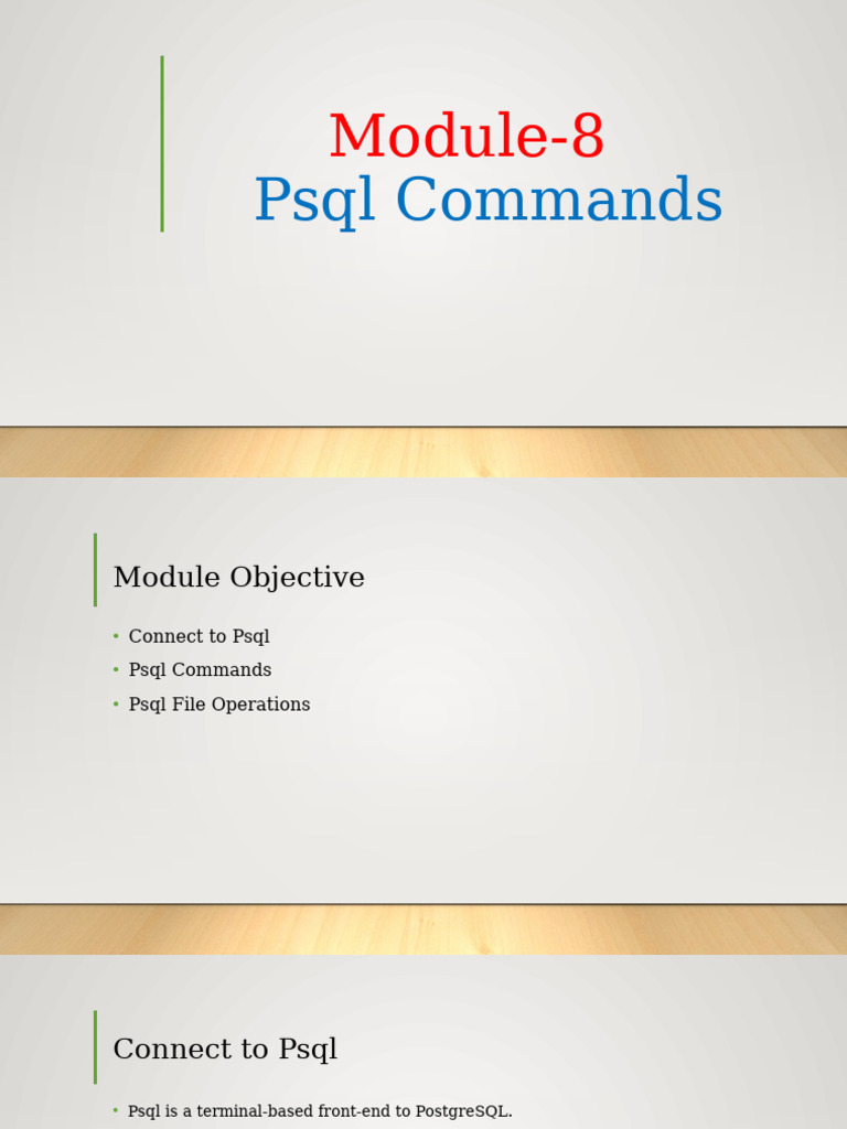 08 PSQL Commands | PDF