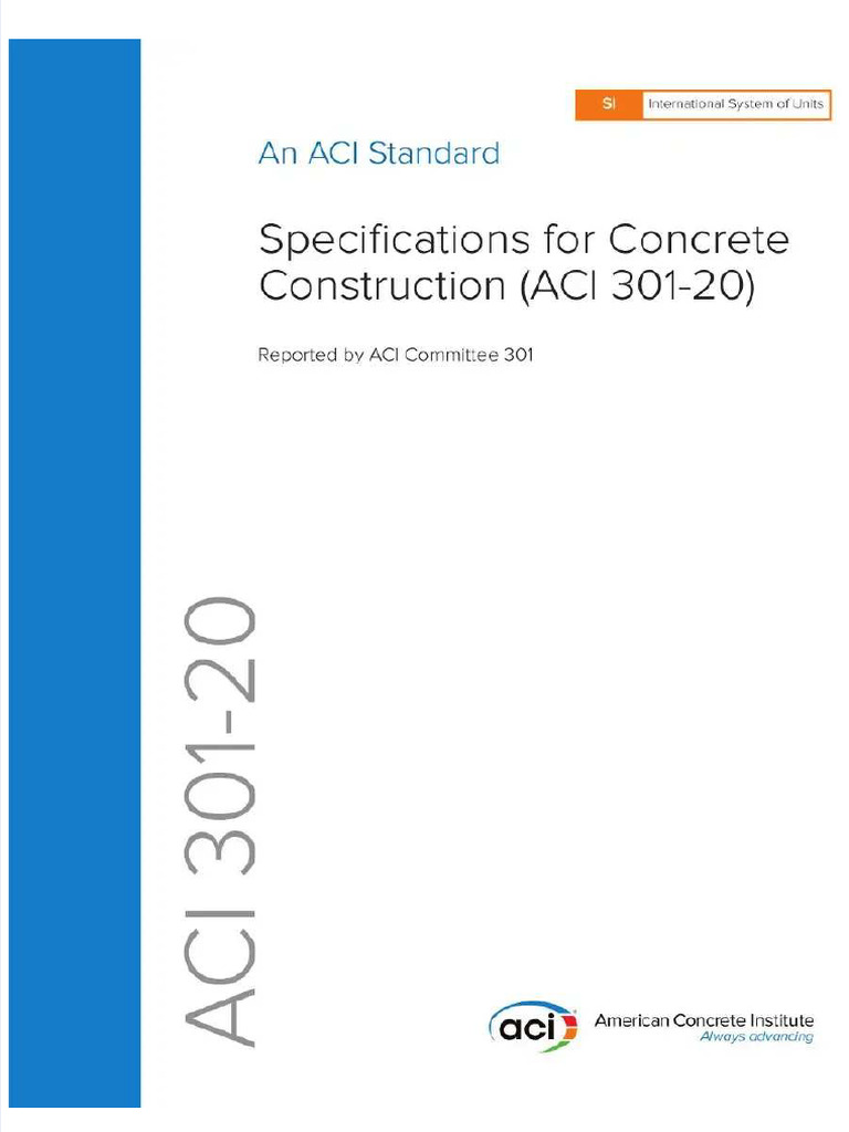 Aci 301-20 | PDF
