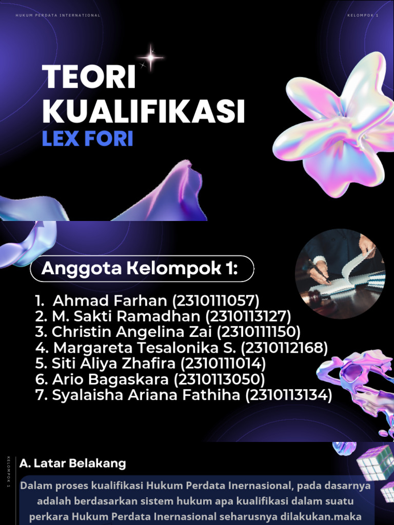 Teori Kualifikasi Lex Fori dalam Hukum Perdata | PDF
