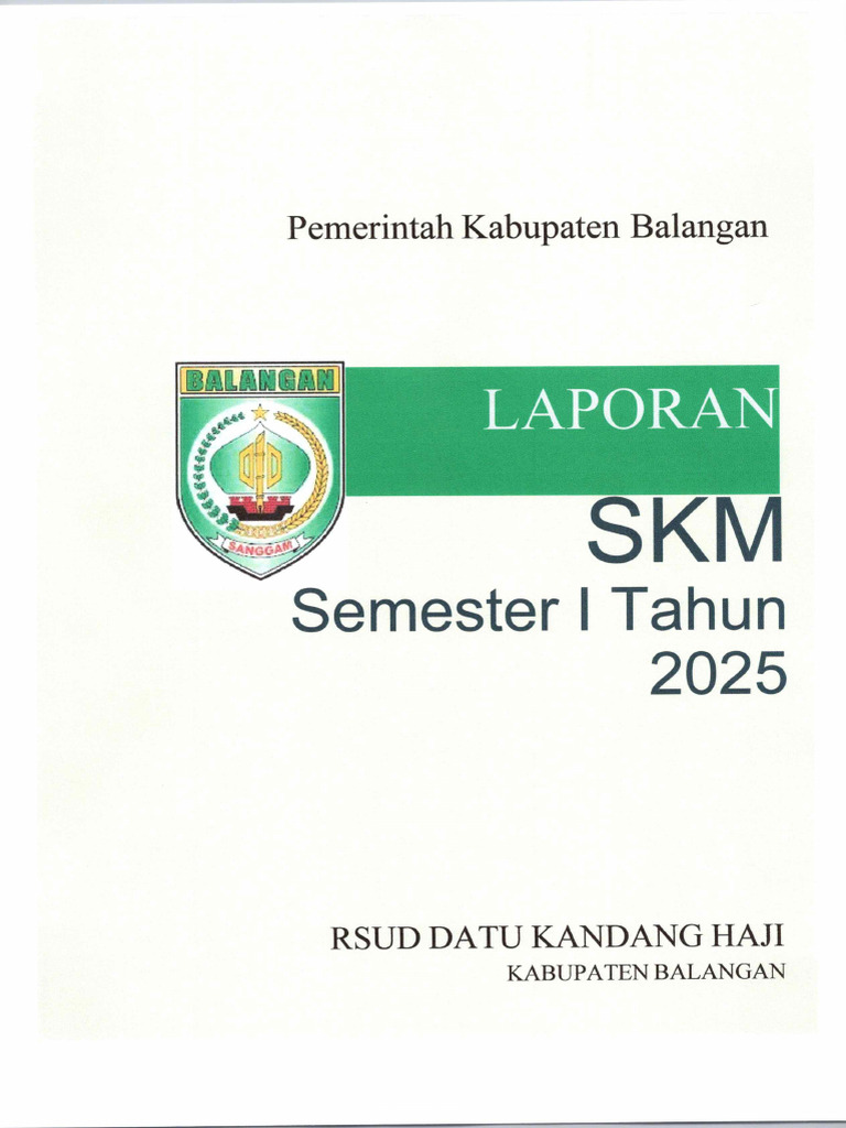 Laporan SKM Semester I Tahun 2025 | PDF