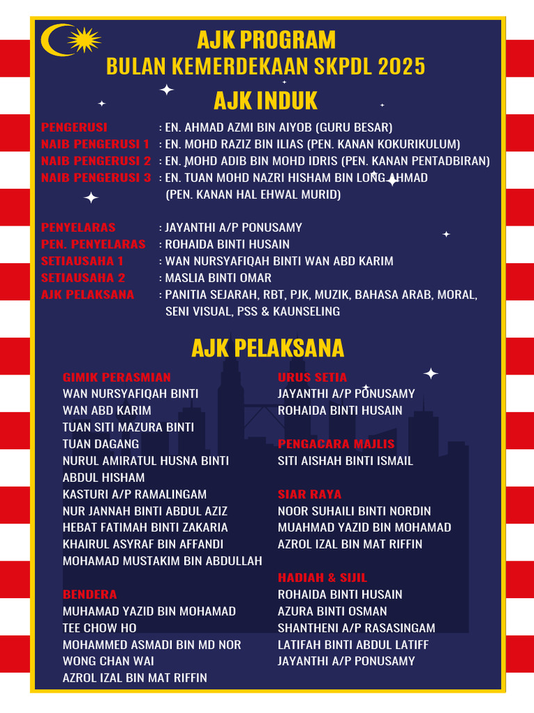 AJK PROGRAM BULAN KEMERDEKAAN SKPDL 2025.pdf | PDF