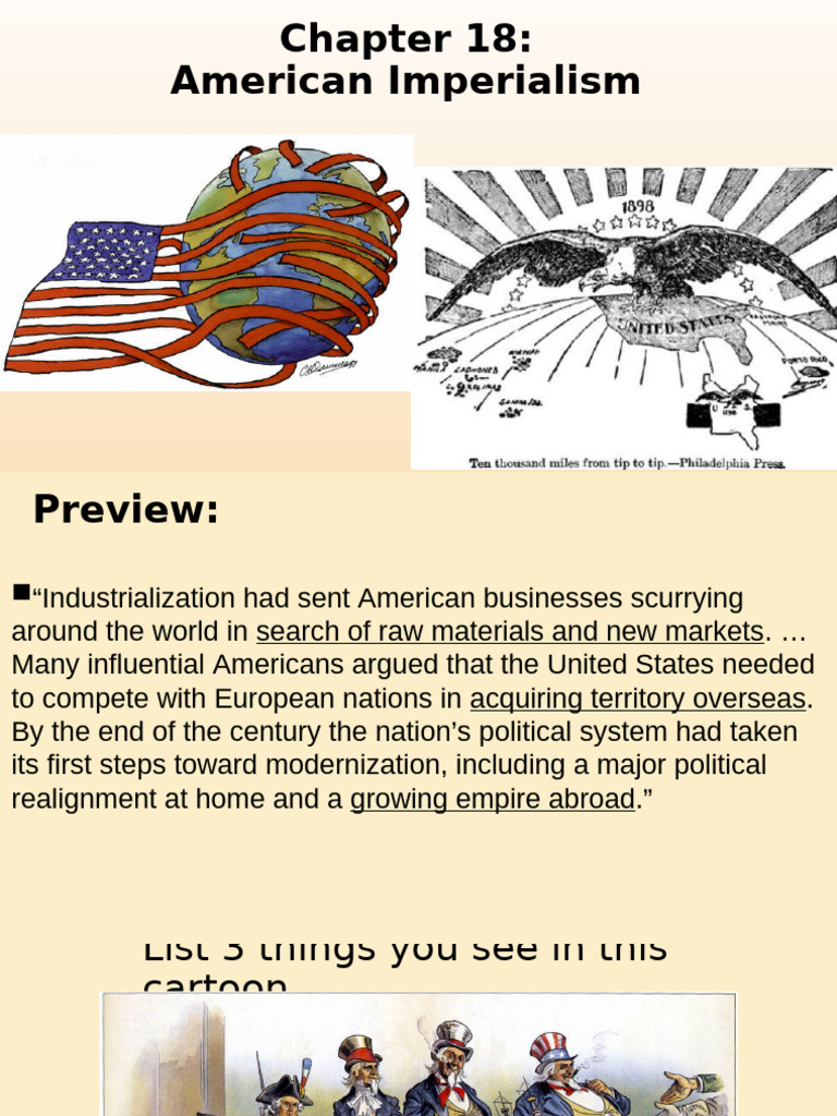 Ch. 18 Part 2 America in The Age of Imperialism | PDF | International ...