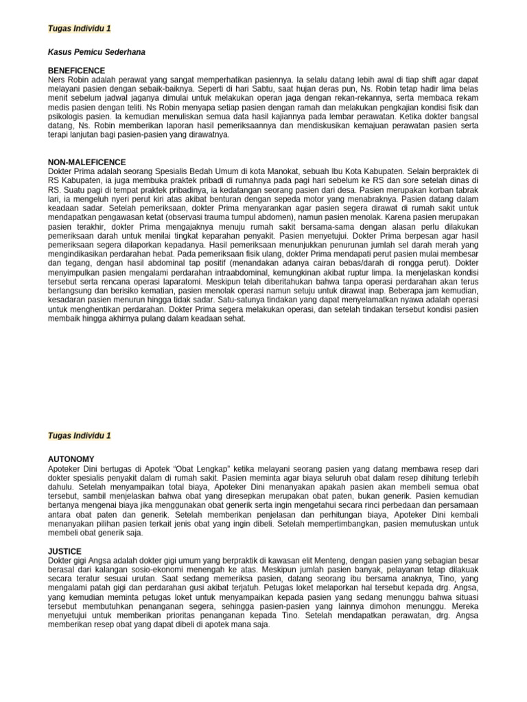 Paternalisme dengan Welas Asih dalam Perawatan | PDF
