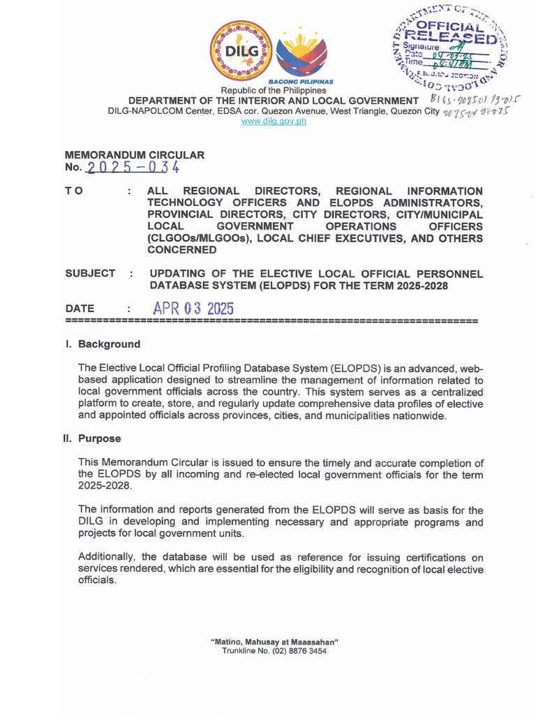 Dilg Memocircular 2025423 7c537b0e3f | PDF
