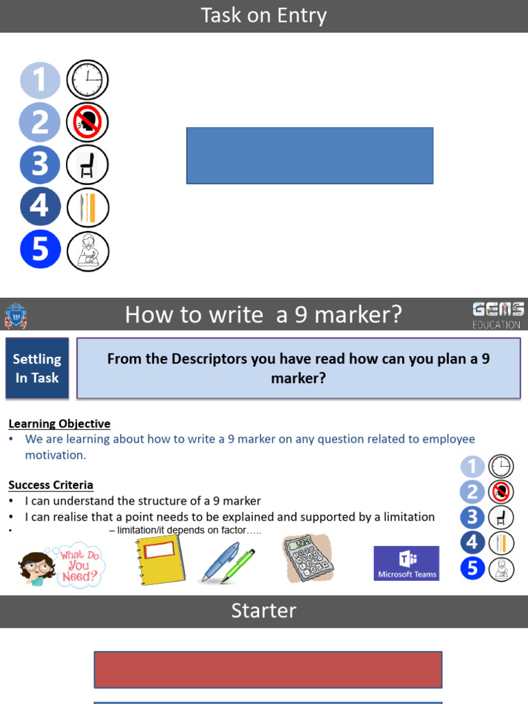 Structuring a 9 Marker in Business | PDF | Cognition | Cognitive Science