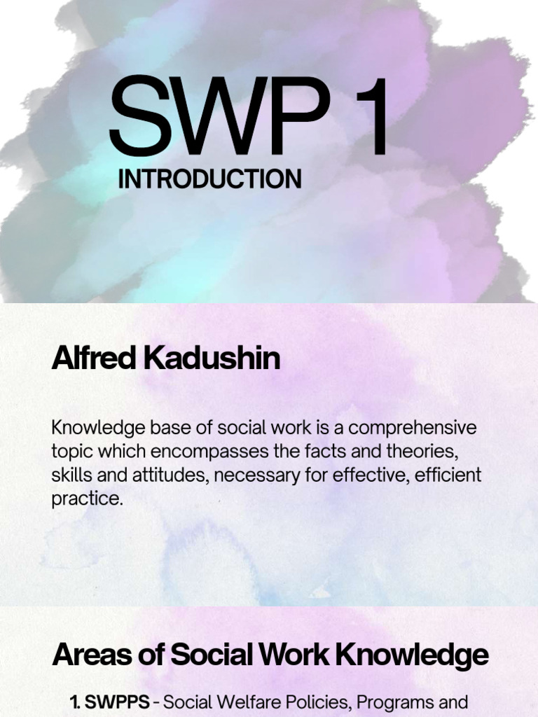 Social Work Knowledge and Practice Overview | PDF | Social Work | Thought